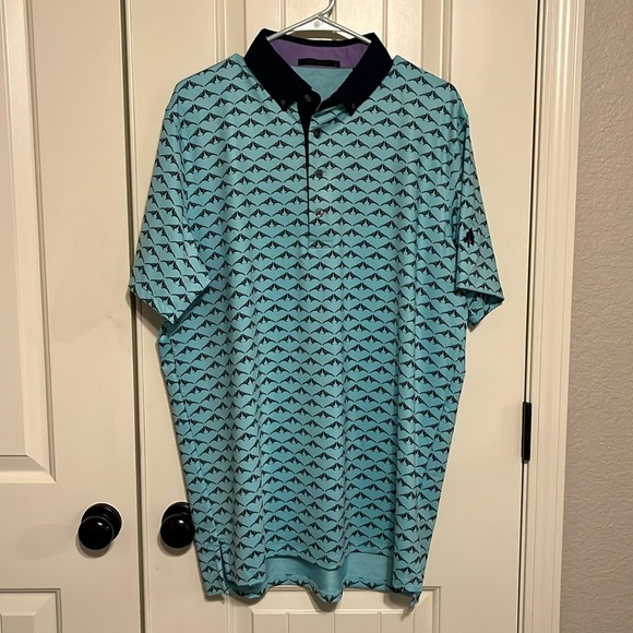 Greyson | Shirts | Greyson Siamese Turtle Dove Polo Large | Poshmark